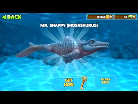 MR. SNAPPY (MOSASAURUS) UNLOCKED - Hungry Shark Evolution - YouTube
