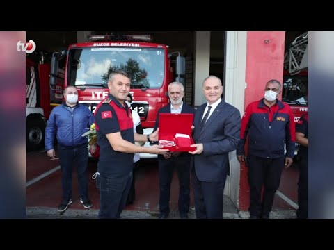 Başkan Özlü'den İtfaiye Haftası Ziyareti