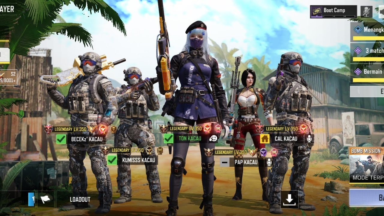 Full Party KACAU Clan -Call Of Duty Mobile Gameplay- - YouTube