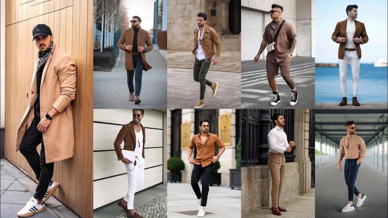 brown shade outfits for men। Popular trending brown men's outfit - YouTube