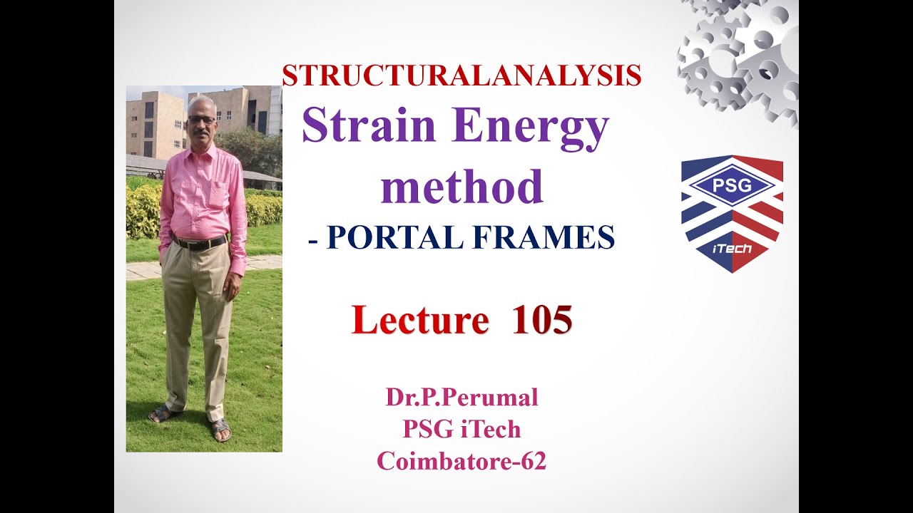Lecture 105: Strain Energy Method Portal Frames : Dr P Perumal ...