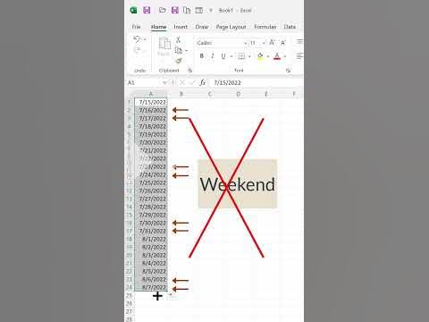 Auto Fill Weekdays in Excel | Excel Tips and Tricks #shorts - YouTube
