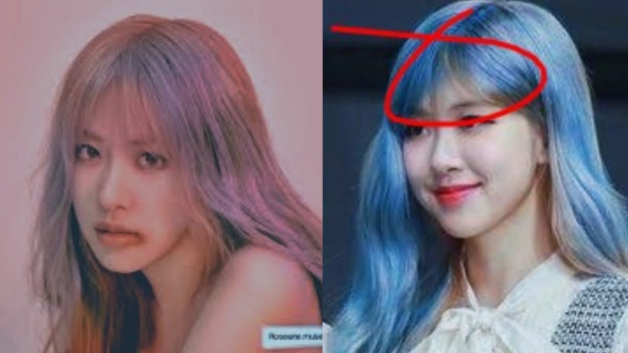 ROSÉ is coming with blue colour hair and (BANGS) in their upcoming ...