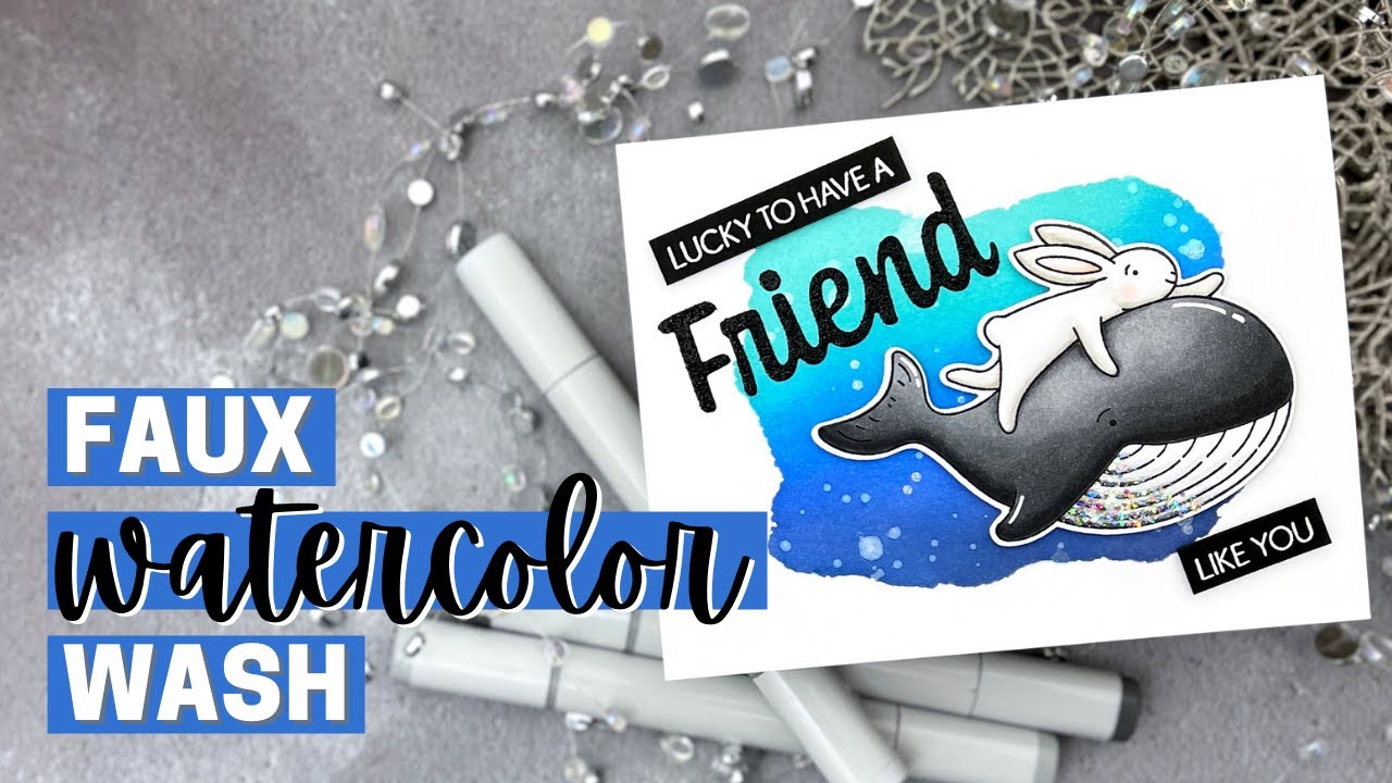 Faux Watercolor Wash - The Rabbit Hole Designs - YouTube