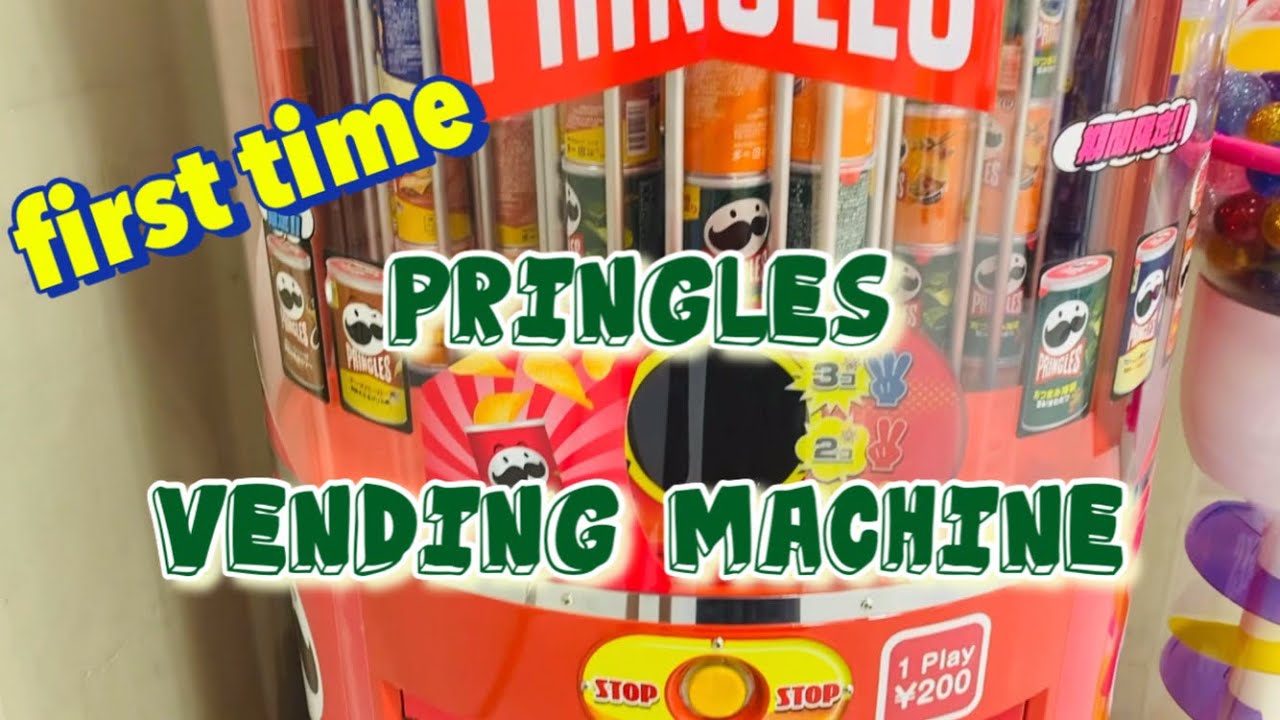 pringles vending machine/プリングルスの自動販売機 - YouTube