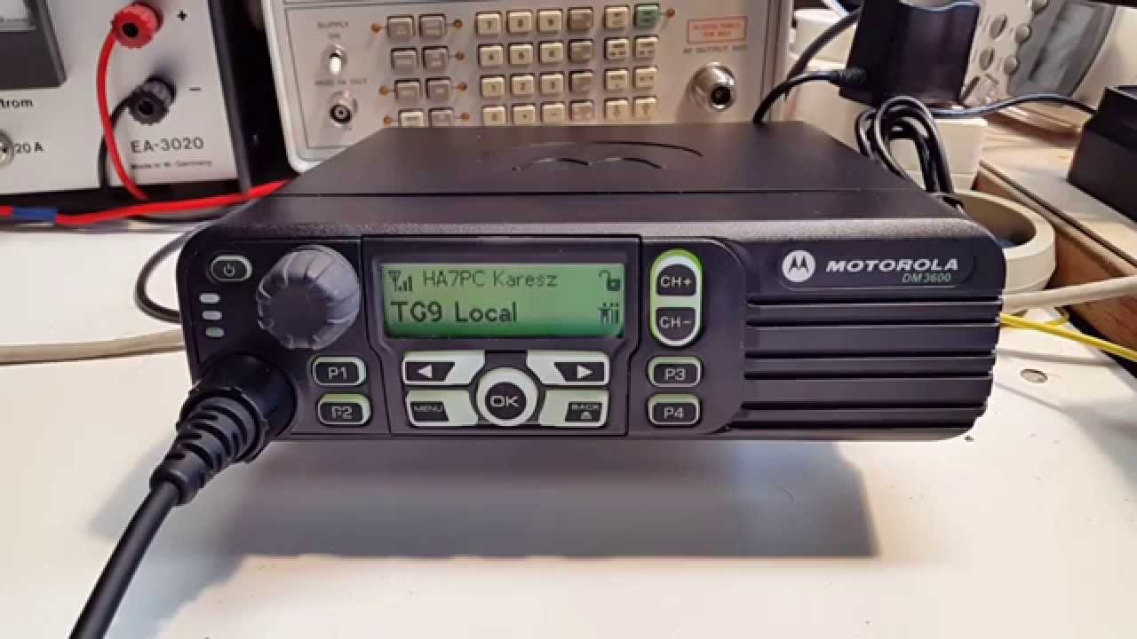 MotoTRBO DM3600 digit próba - YouTube