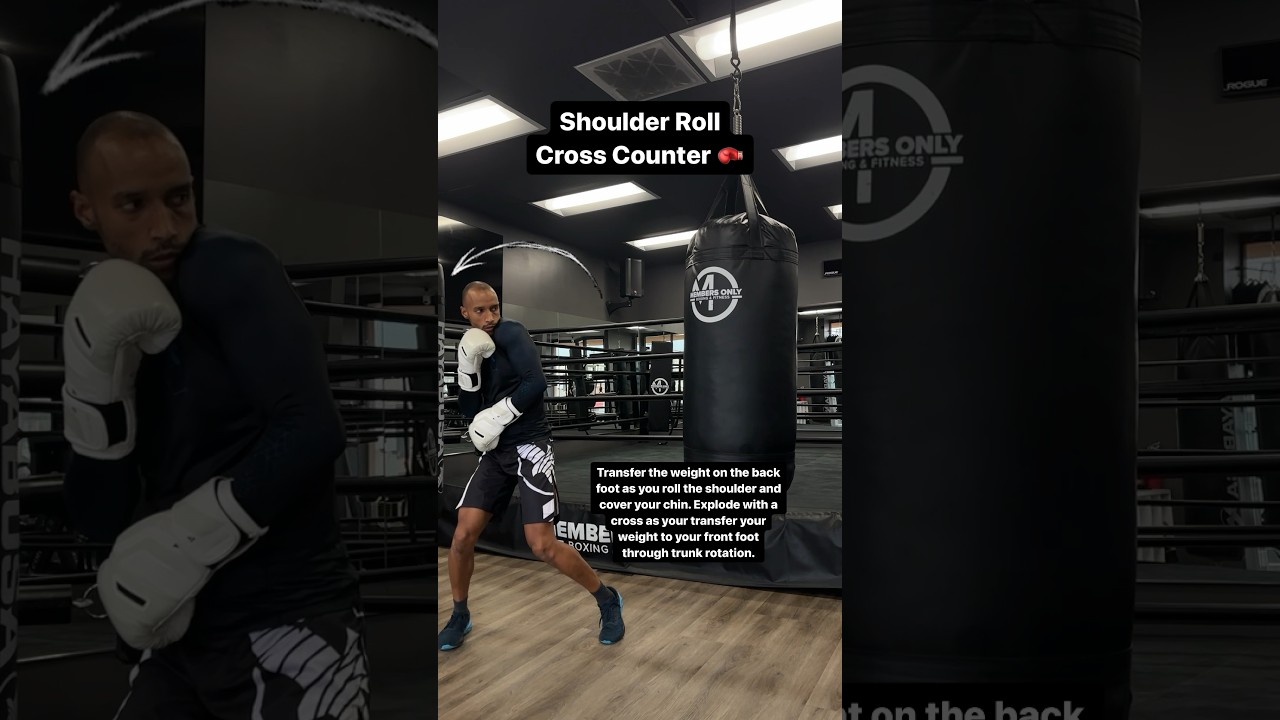 Shoulder Roll - Cross Counter 🥊 #boxing #mma #streetfight #streetfighter #shoulderroll - YouTube