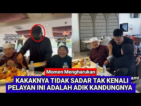 Momen Haru Pertemuan Adik Dan Kakak Setelah 3 Tahun Berpisah Kasih Kejutan Nyamar Jadi Pelayan
