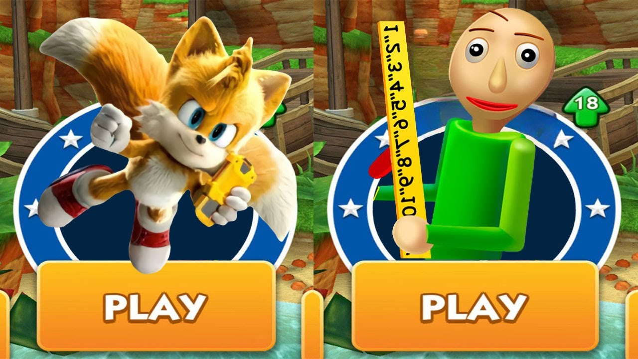 Sonic Dash vs Baldi's Basics in education Run - Movie Tails vs All ...