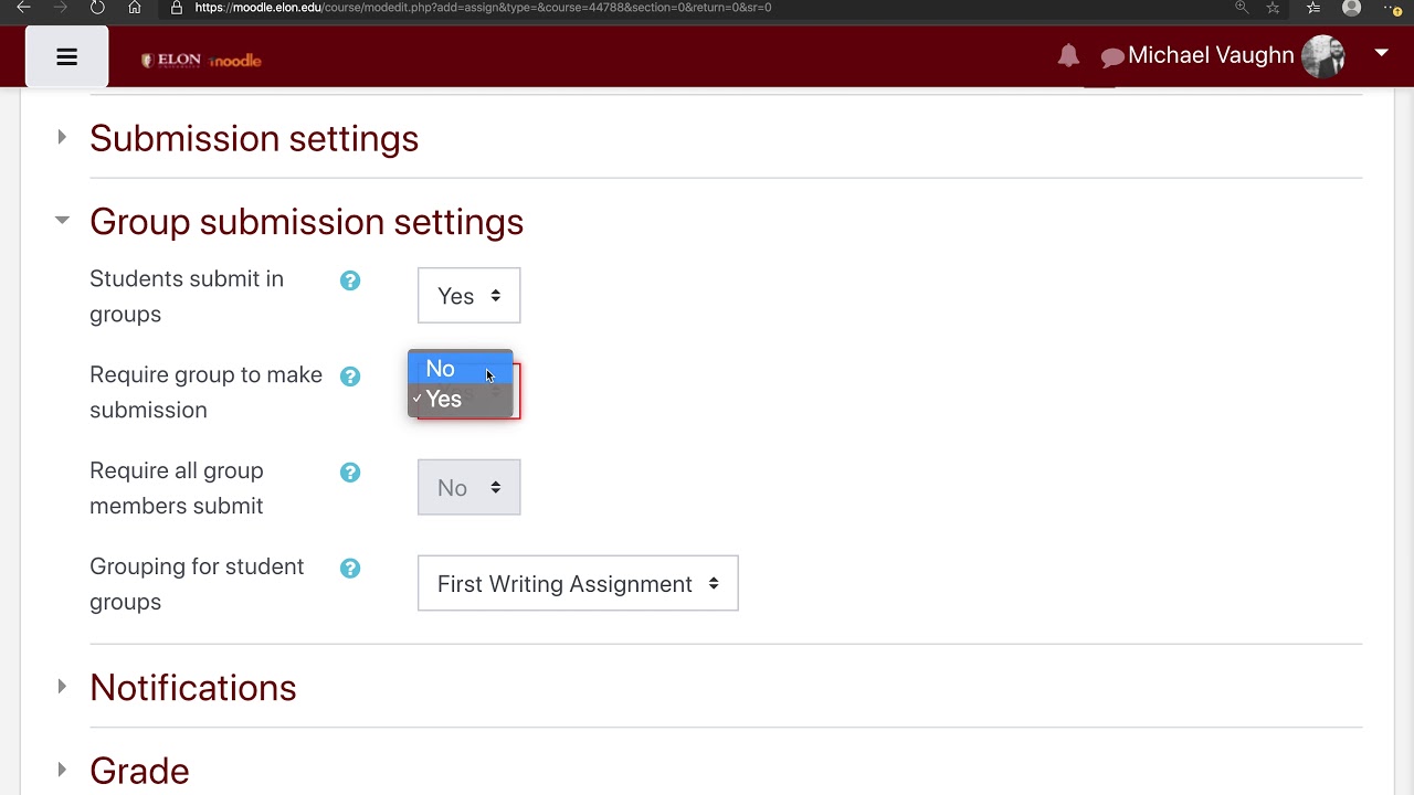 How To Create Assignment On Moodle Youtube