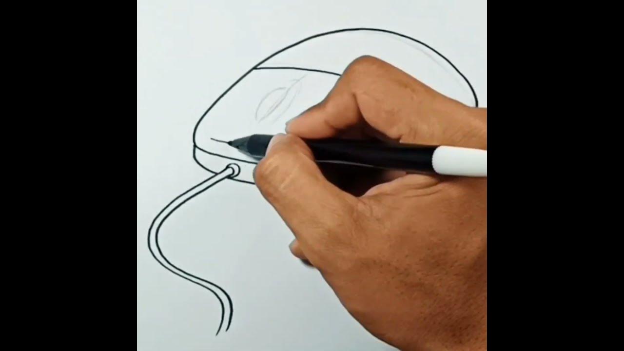 How To Draw Computer Mouse Shorts Youtube