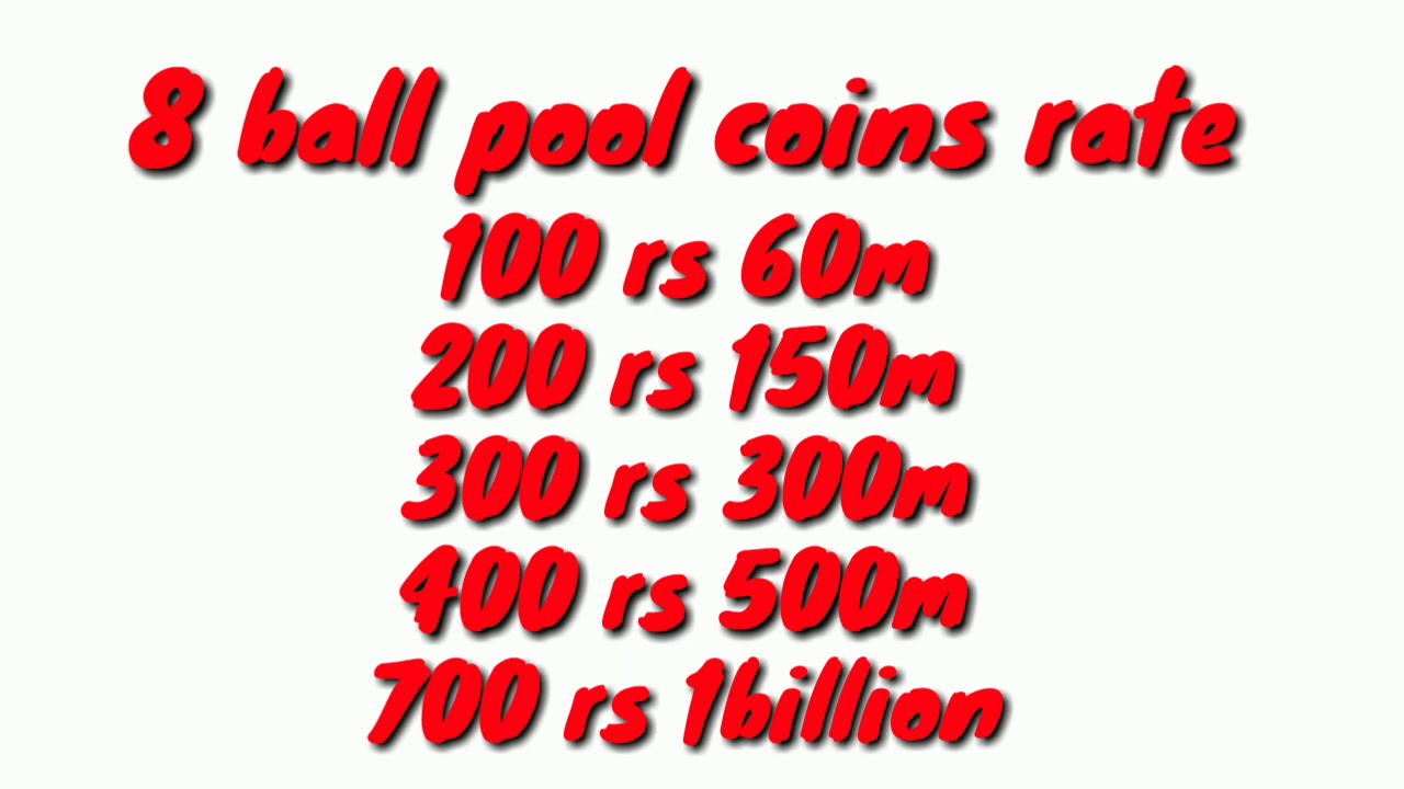 8 ball pool coins in cheap price - YouTube