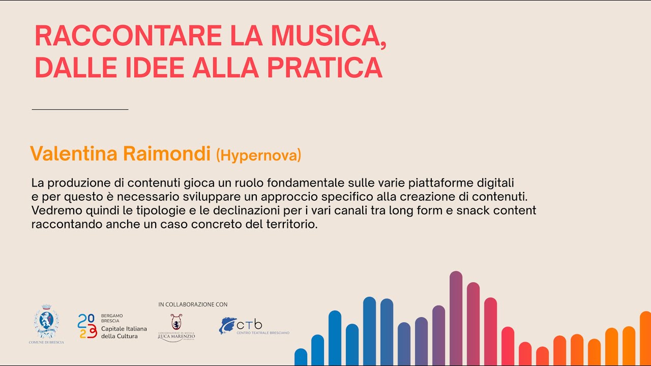 Valentina Raimondi: Raccontare la musica, dalle idee alla pratica ...