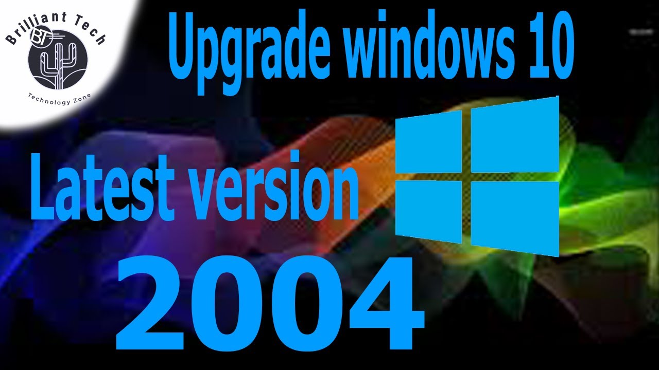 How to update windows 10 1909 to windows 10 2004 - YouTube