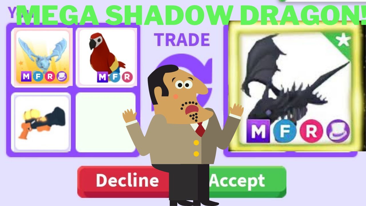 Roplex Got A Mega Shadow Dragon! (Adopt Me) - YouTube
