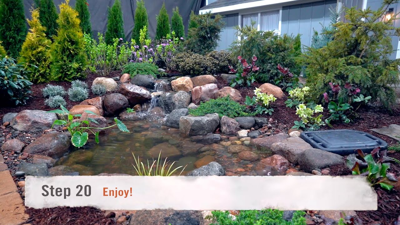How to Install a Koi Pond: Step 20 - Enjoy! - YouTube