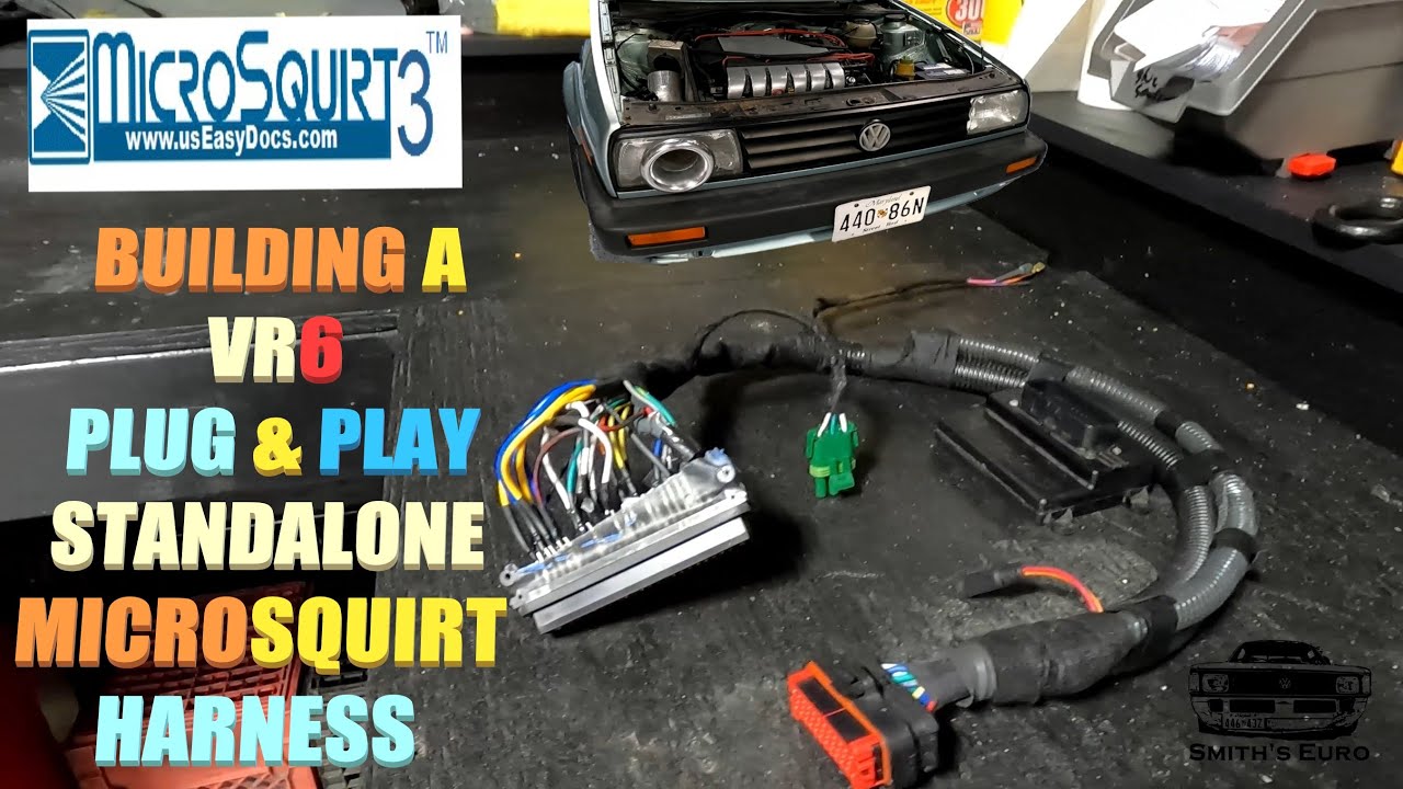 BUILDING A VR6 MICROSQUIRT PLUG AND PLAY STANDALONE ECU HARNESS FOR MY ...