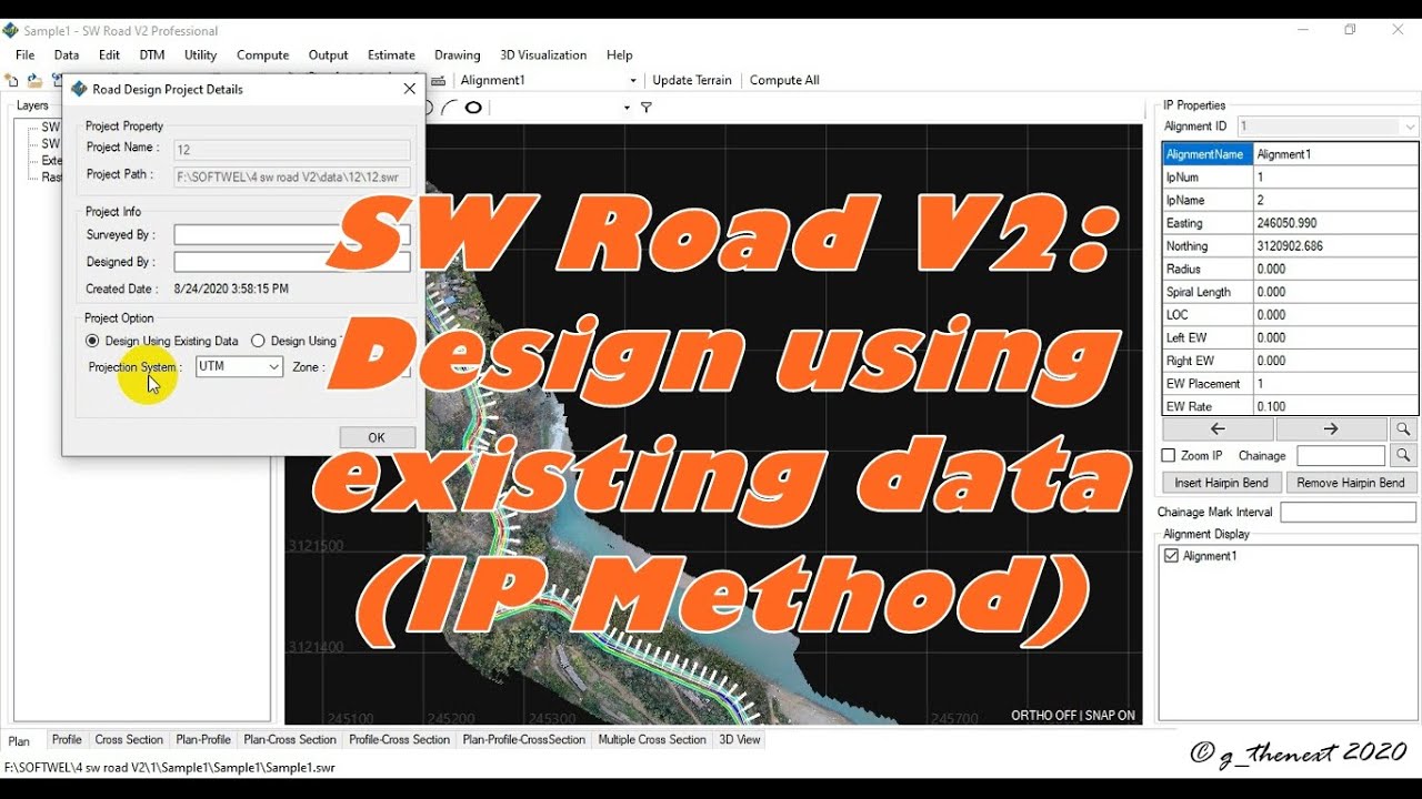 SW Road V2: 9 Design using existing data | IP method | - YouTube