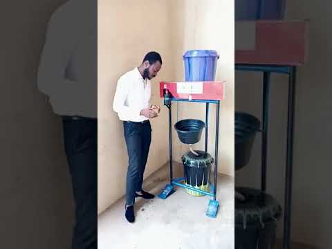 Foot operated hand washing machine (Version I) - YouTube