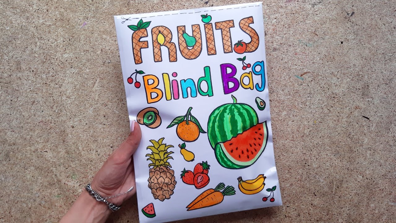 Squishy Blind bag Paper 💖 Fruits theme 🍑 ASMR / Satisfying opening ...