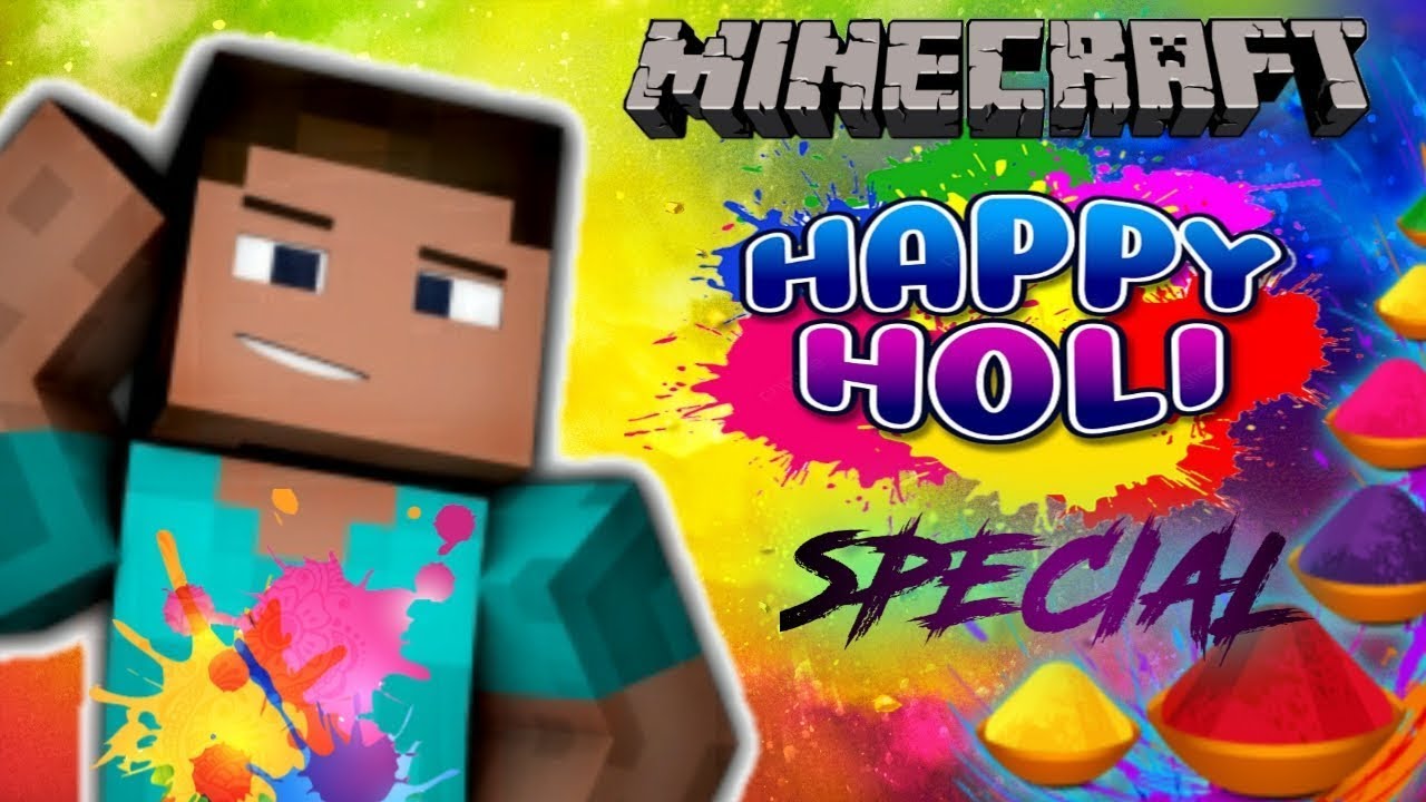🔴Minecraft Live || Happy Holi Everyone || Java + Pocket Edition | Like ...