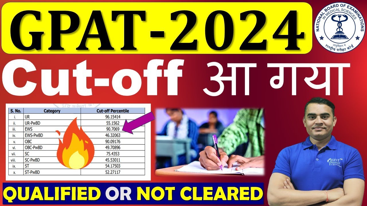 GPAT 2024 FINAL CUT-OFF RELEASED | FINAL SCORE CARD? GPAT RESULT | GPAT ...