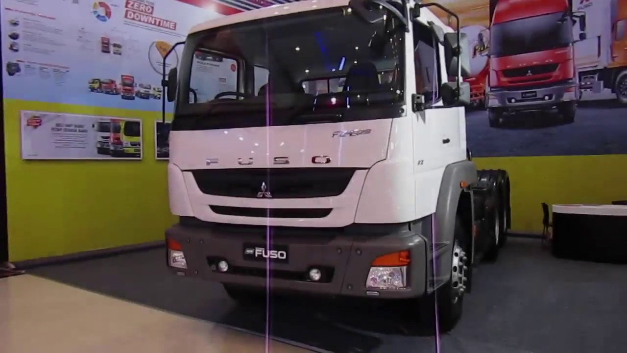 NEW MITSUBISHI FUSO FZ4928 TRACTOR HEAD 6X4 - INTERIOR EXTERIOR - YouTube