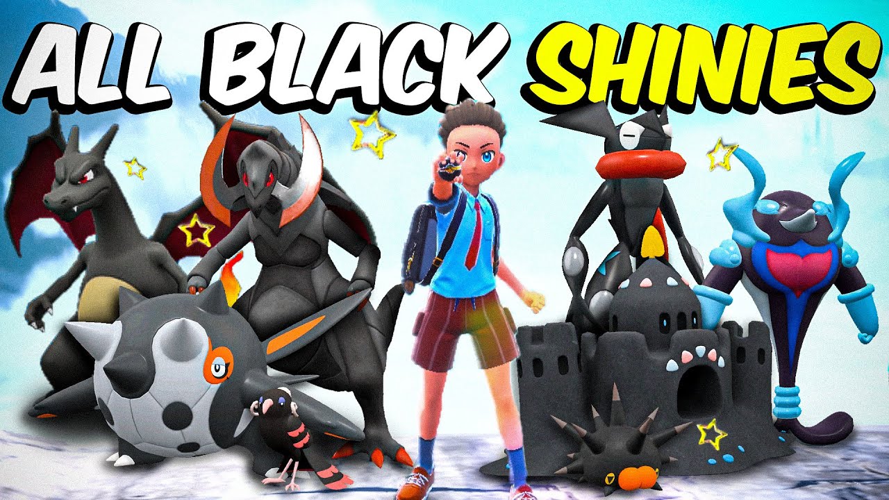 Catching EVERY Black SHINY Pokemon ! - YouTube