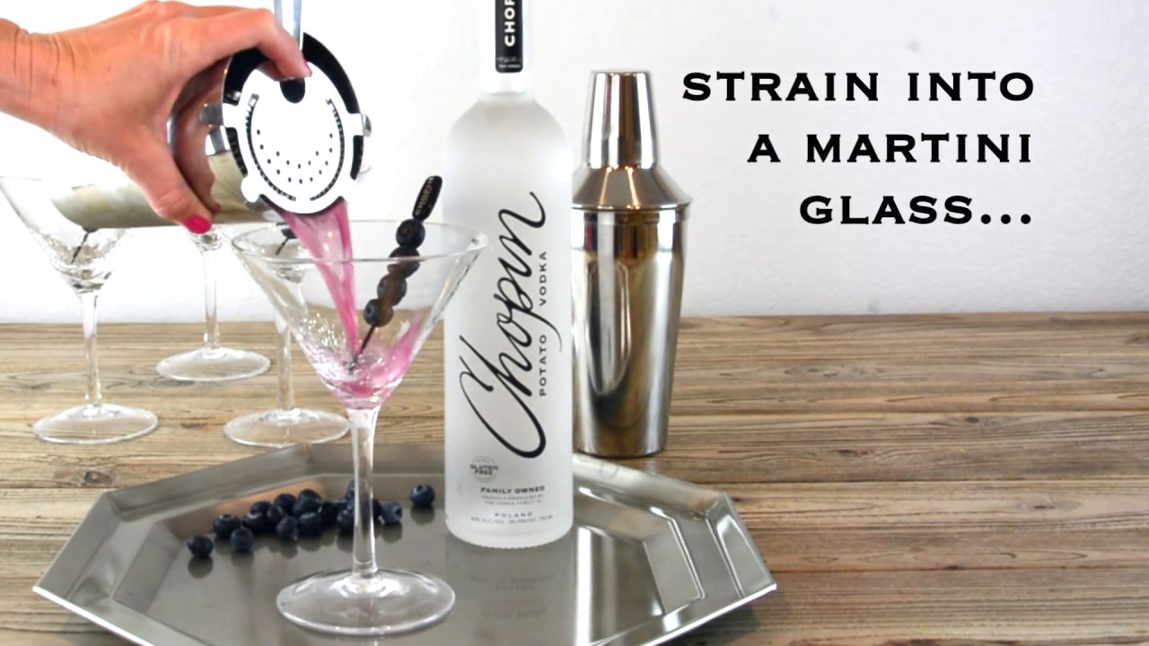 Chopin Blueberry Martini - YouTube