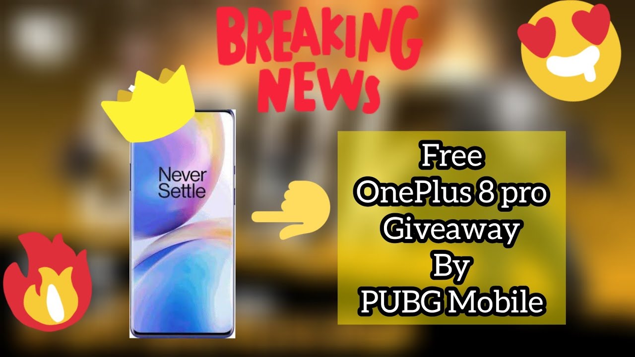 OnePlus 8 Pro Free Giveaway By PUBG Mobile Official | 500K Discord ...