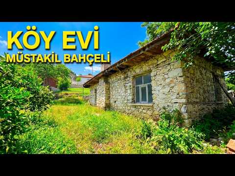 ORJİNAL KÖYDE MÜSTAKİL BAHÇELİ TAŞ EV. Dokuzçam, Yeşillikler İçinde Satılık Huzurlu Bahçeli Müstakil