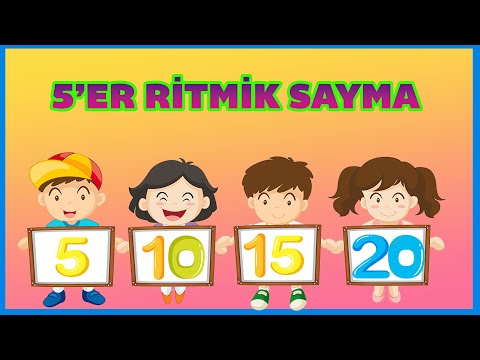 5'ER 5'ER 100'E KADAR NESNE SAYALIM | 1. SINIF BEŞER BEŞER YÜZE KADAR RİTMİK SAYMA | MATEMATİK DERSİ
