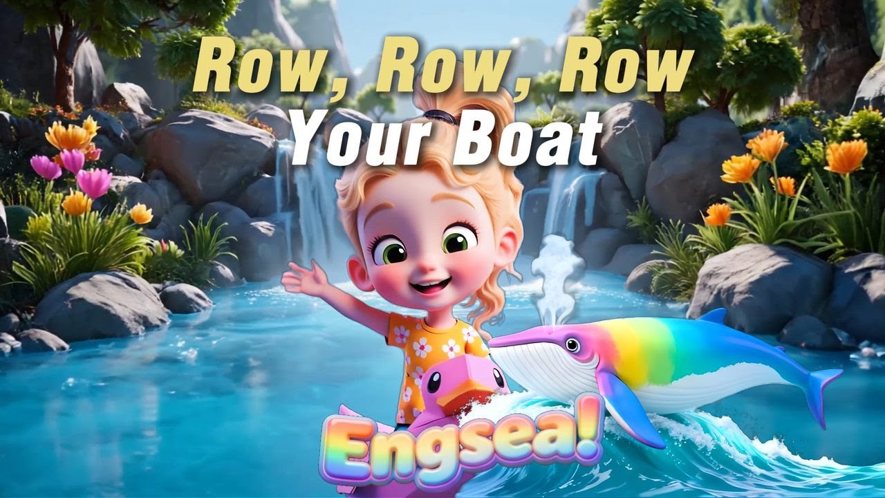 Row, Row, Row Your Boat | Fun English Song for Kids | Engsea - YouTube