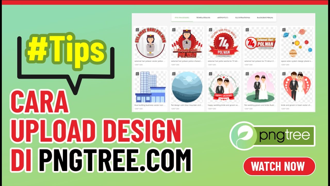 Cara Upload Design di Situs Pngtree.com - YouTube
