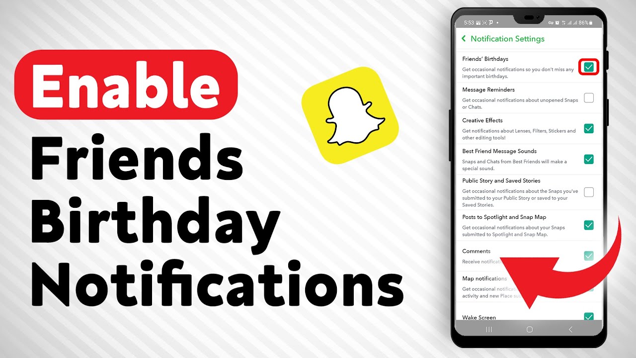 How To Enable Friends Birthday Notifications On Snapchat - Full Guide ...