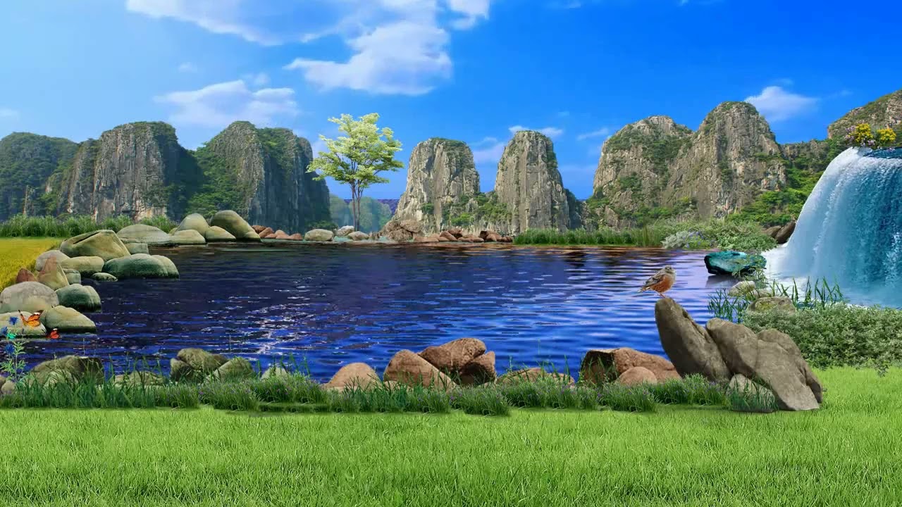 animasi danau - YouTube