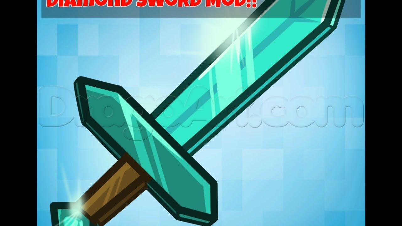 Skyrim SE: Minecraft Diamond sword(!!) and better aiming mod! - YouTube
