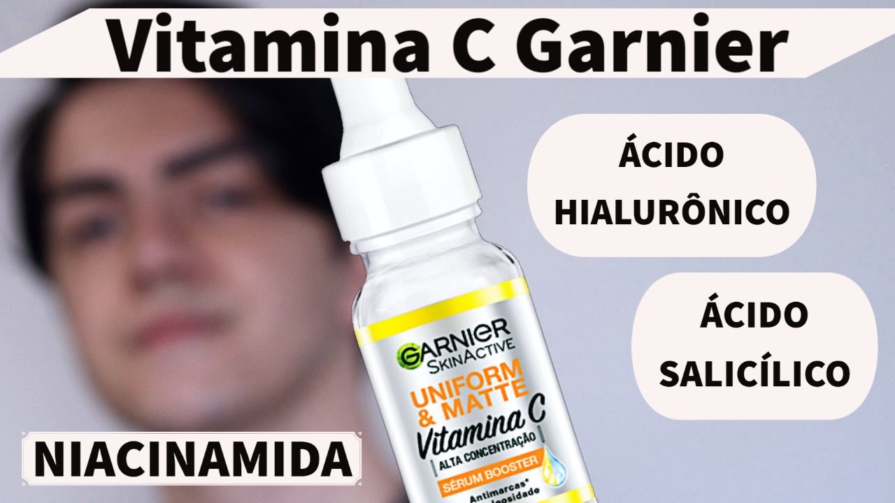 Vitamina C Garnier com Ácido Salicílico! Sérum Facial Antimarcas ...