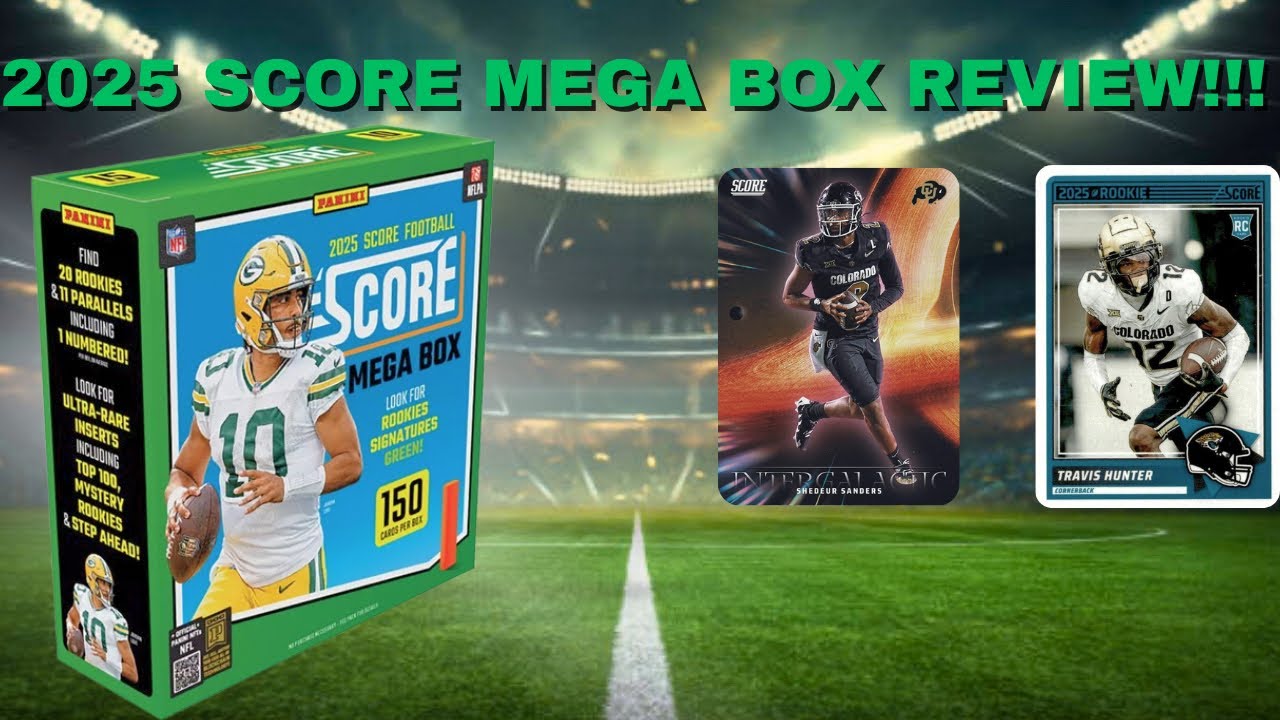 2025 SCORE FOOTBALL MEGA BOX REVIEW!!! FIRST LOOK AT NEW ROOKIES IN ...