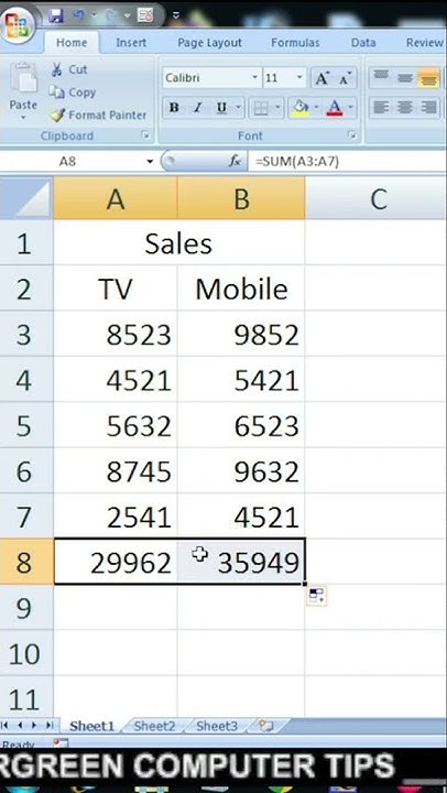 Advanced excel trick SUM VALUES IN EXCEL WITH A SIMPLE SHORTCUT#shorts #excel #viral # ...