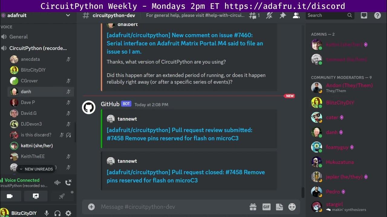 CircuitPython Weekly Meeting for January 17, 2023 @circuitpython #circuitpython #adafruit - YouTube