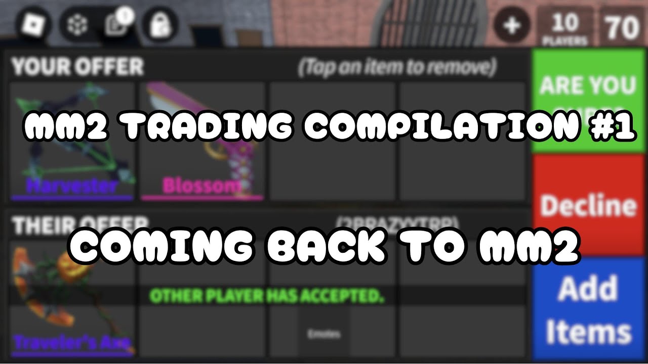 MM2 TRADING COMPILATION #1 | COMING BACK TO MM2! - YouTube