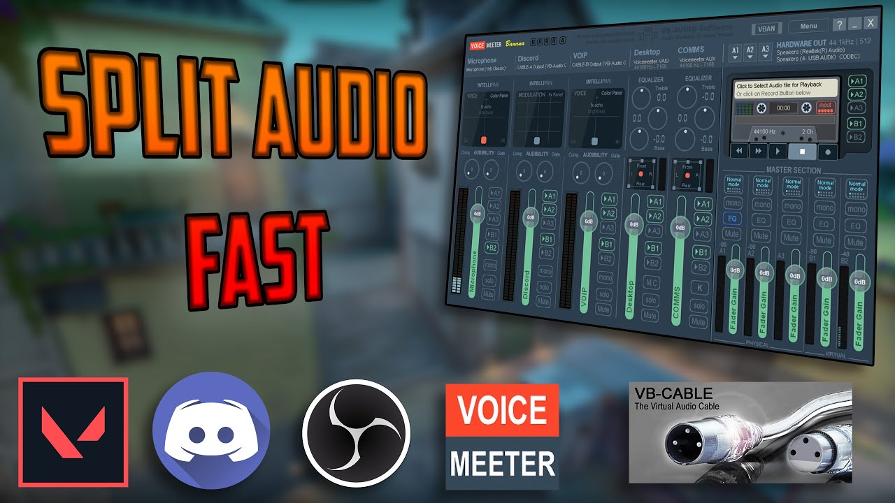 [Fast Guide] Split Audio Tracks with OBS for Valorant - YouTube
