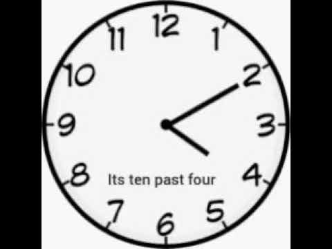 تعليم الوقت بالانكليزي... Ten past four - YouTube