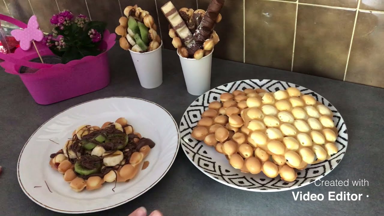 gaufre bubble waffle recette facile 🧇 - YouTube