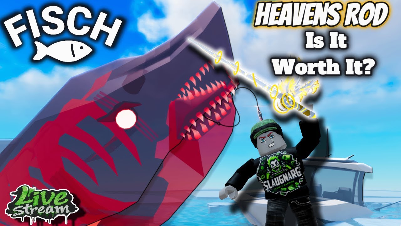 Roblox Fisch: NEW Heavens Rod REVIEW! (Worth the Grind? 💰) LIVE - YouTube