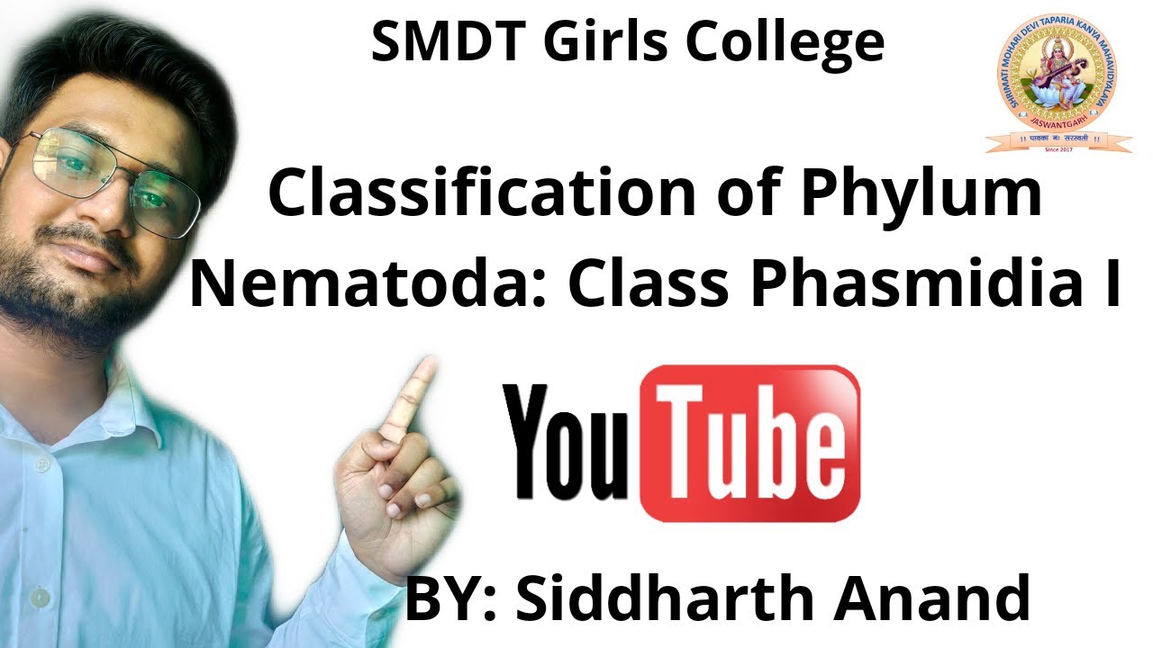 Classification Of Phylum Nematoda: Class Phasmidia I by Siddharth Anand ...
