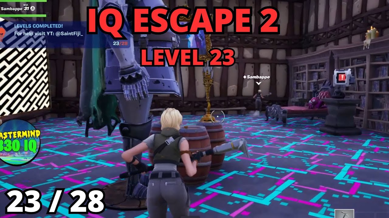 TUTORIAL HOW TO PASS LEVEL 23 ON 28 IQ ESCAPE ROOM 2 (Part 23 OF 28 ...