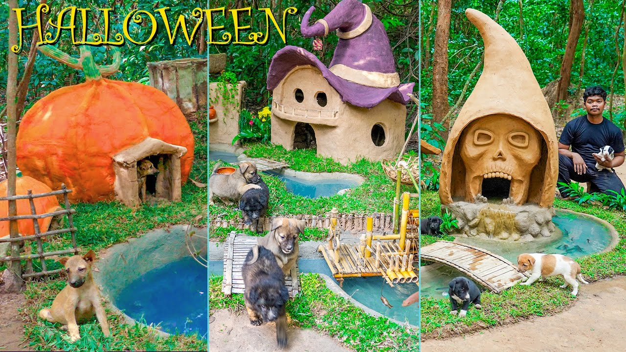 How to Build a HAUNTED Dog House for a Spooky Halloween - YouTube