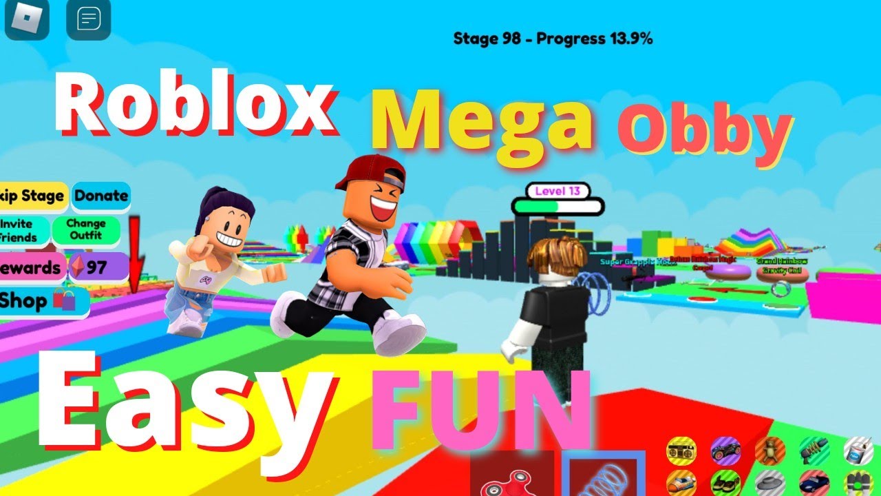 Roblox Mega Obby Fun 2022|Mega Obby Gameplay Video 2022| - YouTube